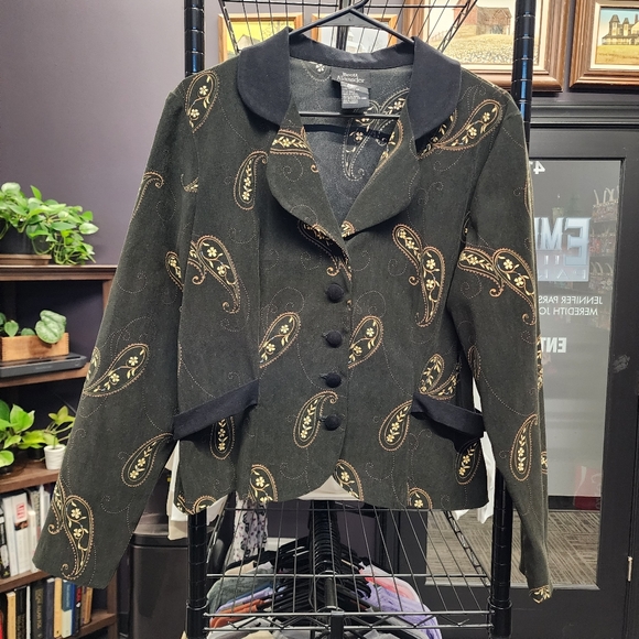 Vintage | Jackets & Coats | Vintage Brett Alixander Paisley Dress ...